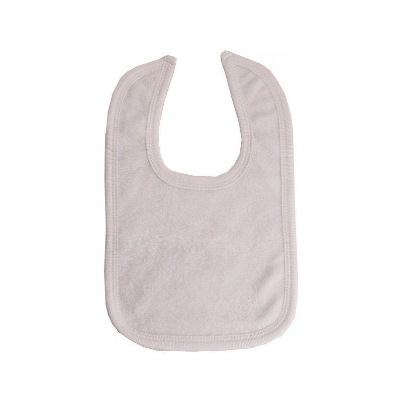 2-Ply Terry Solid White Bib