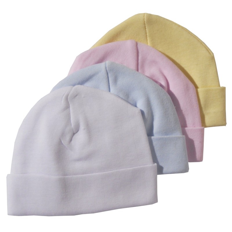2-Ply Rib Knit Pastel Beanie Cap